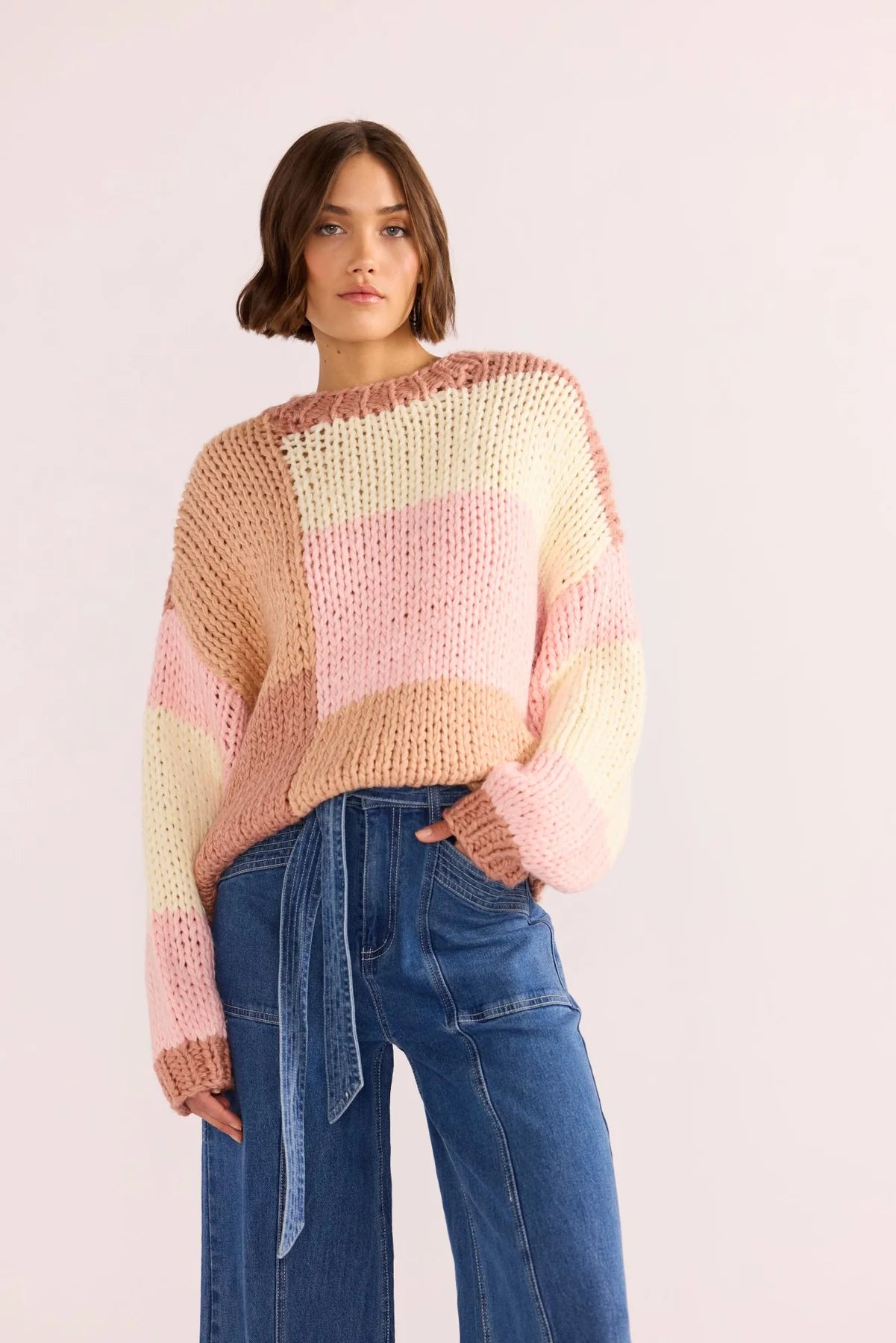 Marcella Colour Block Sweater – Fox and Oak